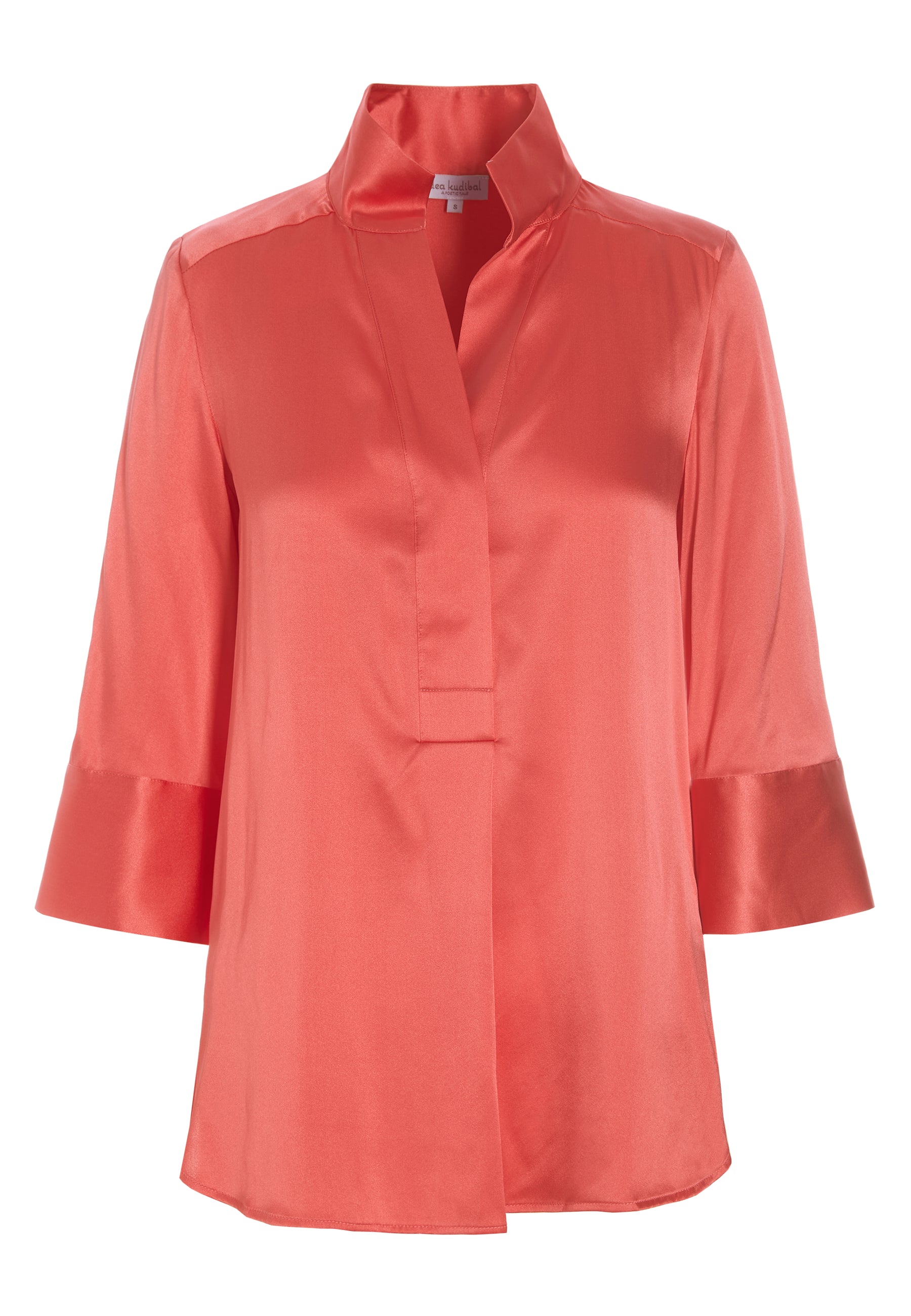 KAMI - Coral | Silk Blouse | DEA KUDIBAL